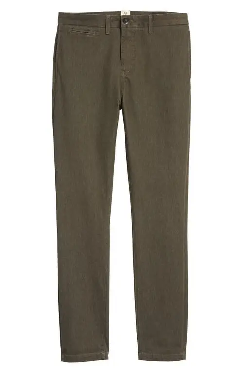 HIROSHI KATO Denit Slim Fit Chinos - Military Green