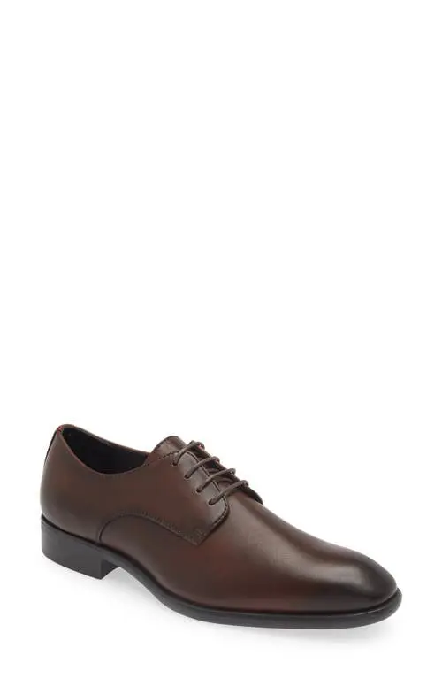 Nordstrom Dax Plain Toe Derby - Brown Dark