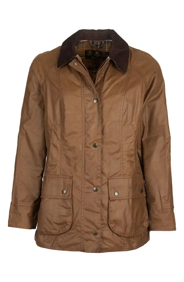 Barbour Beadnell Waxed Cotton Jacket - Brown