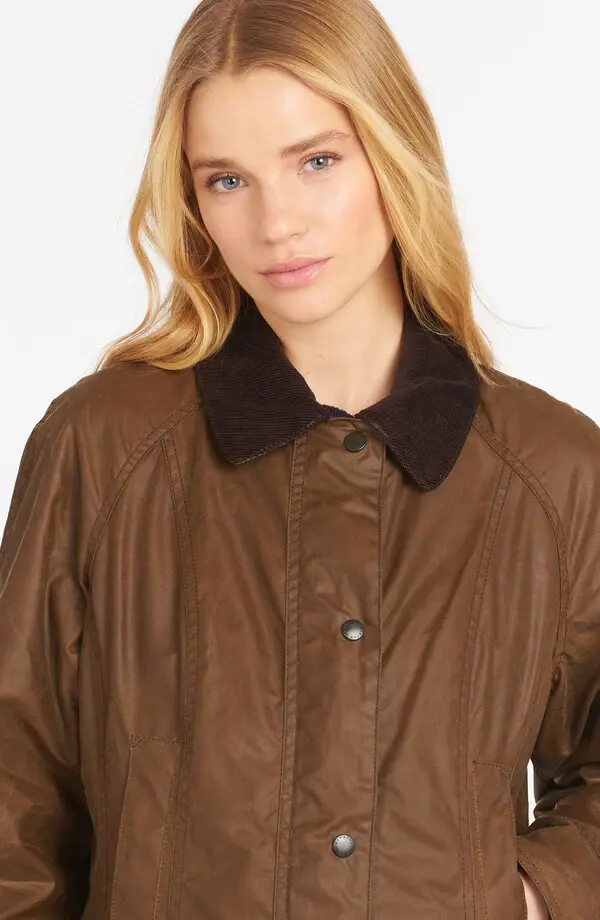 Barbour Beadnell Waxed Cotton Jacket - Brown