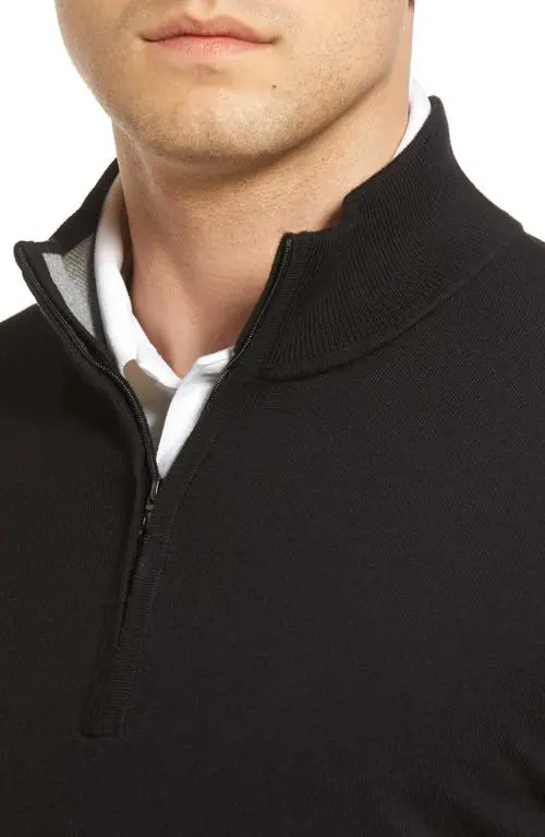Cutter & Buck Lakemont Quarter Zip Pullover - Black