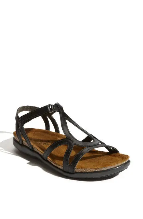 Naot Dorith Sandal - Black Raven Leather
