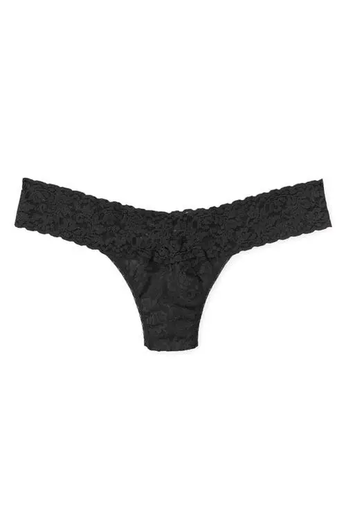 Hanky Panky Signature Lace Low Rise Thong - Black