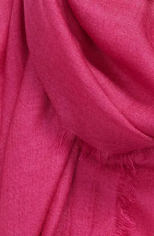 Nordstrom Cashmere & Silk Wrap - Pink Plumier