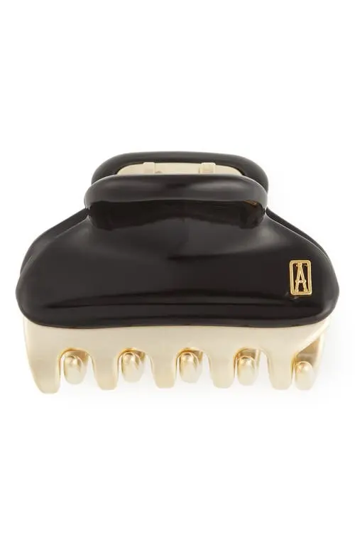 Alexandre De Paris Small Hair Clip - Black Gold