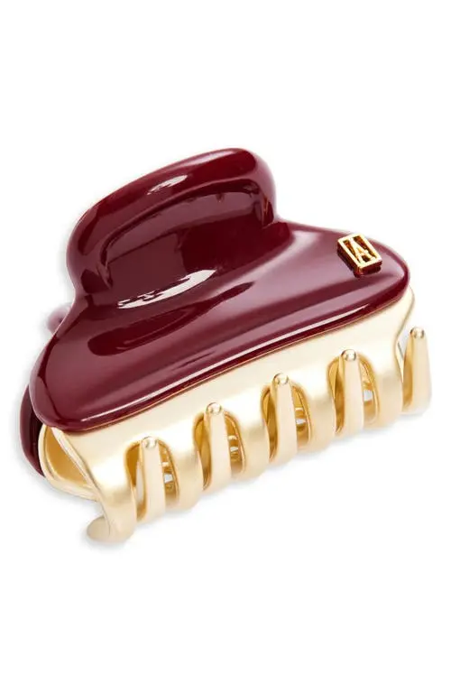 Alexandre De Paris Small Hair Clip - Burgundy