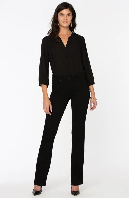 NYDJ Barbara High Rise Stretch Denim Bootcut Jeans - Black