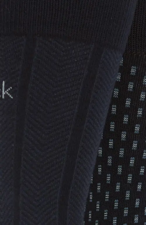 Calvin Klein 3-pack Cotton-blend Crew Socks - Navy/midnight