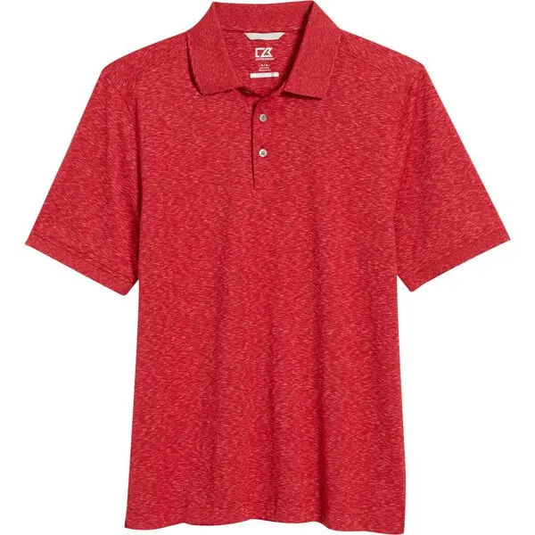 Cutter & Buck Advantage Space Dye Jersey Polo - Dark Cardinal