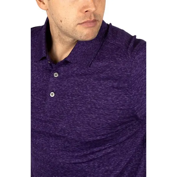 Cutter & Buck Advantage Space Dye Jersey Polo - Dark College Purple