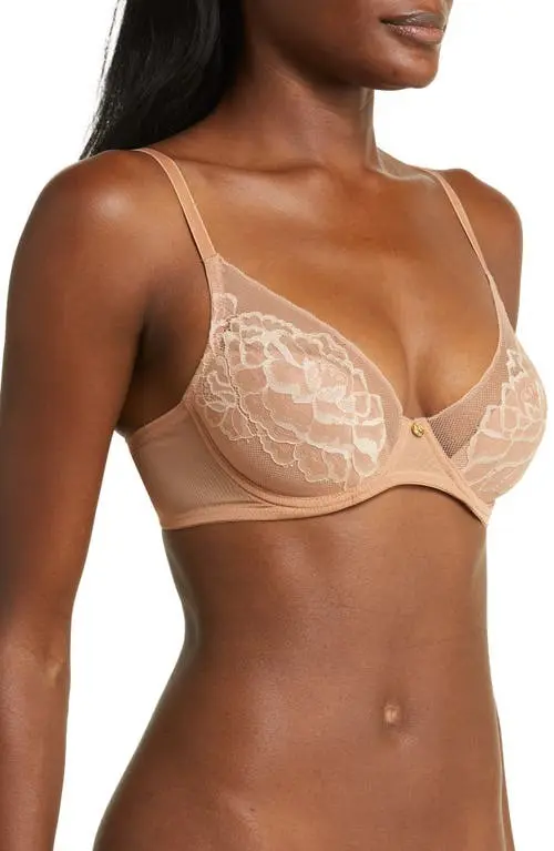 Natori Flora Underwire Contour Bra - Glaze/ Cash