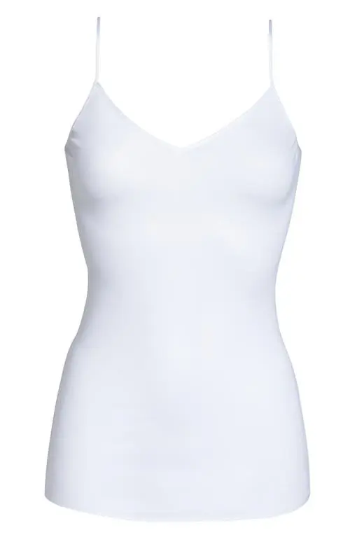 Hanro Cotton Seamless Spaghetti Strap Camisole - White