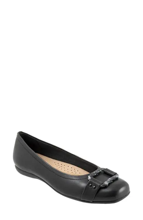 Trotters Sizzle Flat - Black/black