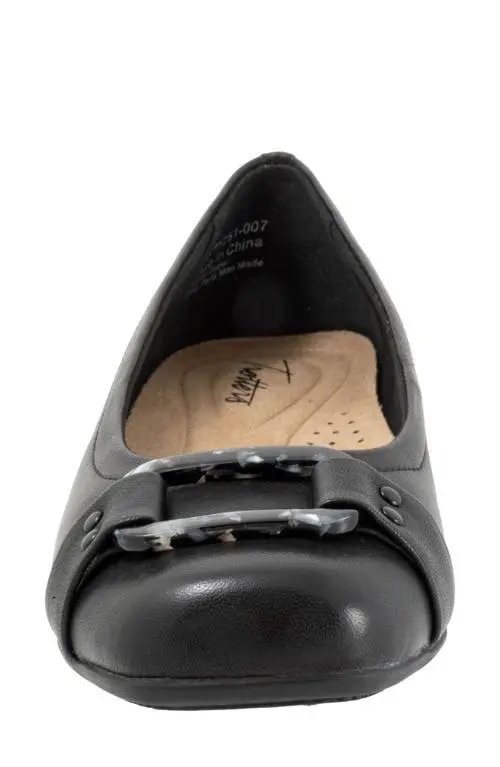 Trotters Sizzle Flat - Black/black