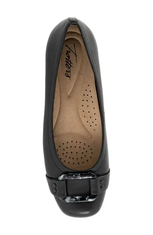 Trotters Sizzle Flat - Black/black