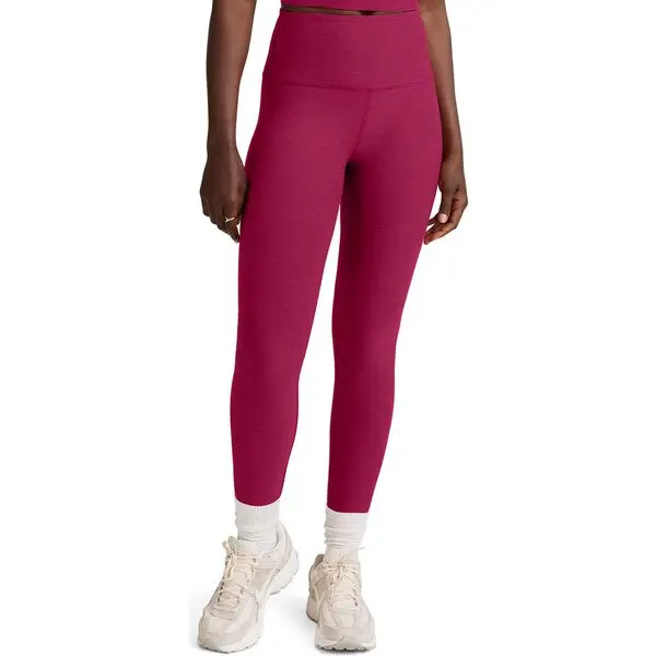 Beyond Yoga Caught In The Midi High Waist Leggings - Sangria Heather