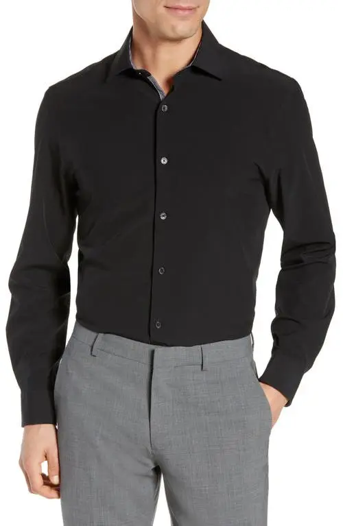 W.R.K Slim Fit Solid Performance Dress Shirt