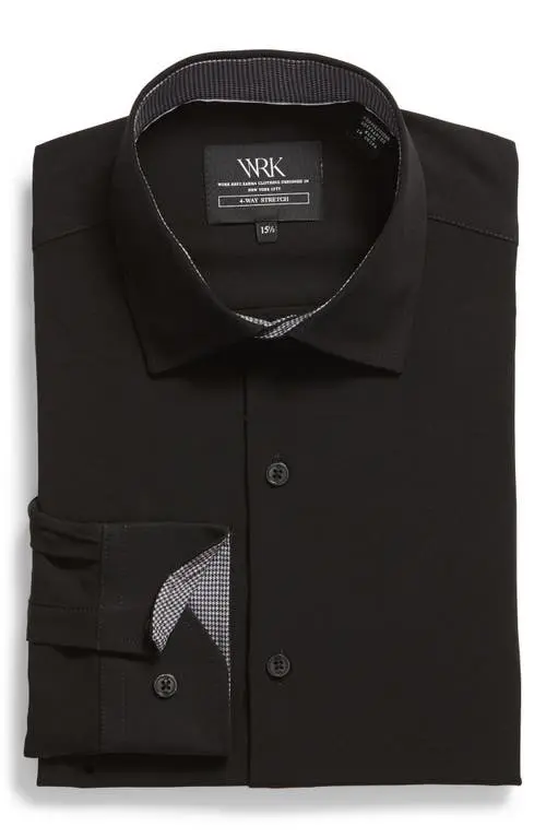 W.R.K Slim Fit Solid Performance Dress Shirt