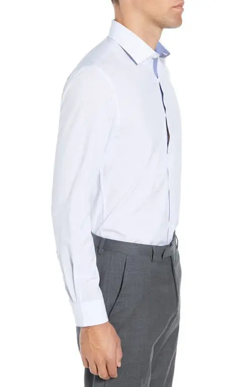 W.R.K Slim Fit Performance Stretch Dot Dress Shirt