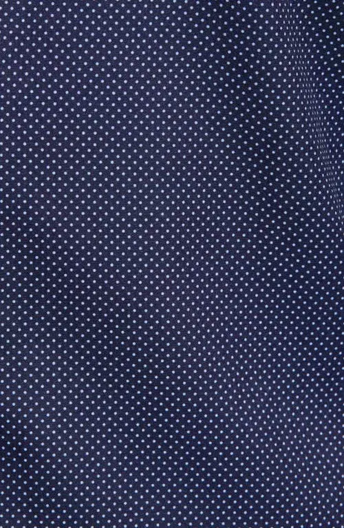 W.R.K Slim Fit Performance Stretch Dot Dress Shirt - Navy