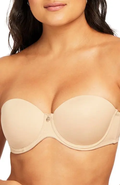 MONTELLE INTIMATES Convertible Strapless Underwire Bra - Sand