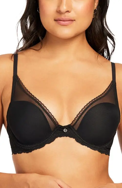 MONTELLE INTIMATES Mystique Underwire Plunge Bra - Black