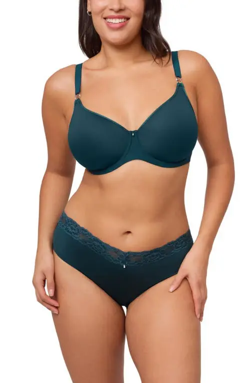MONTELLE INTIMATES Spacer Underwire Bra - Deep Spruce