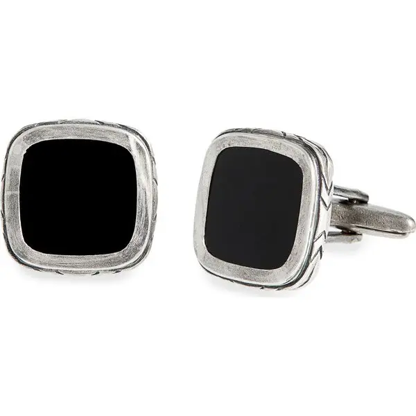 John Varvatos Onyx Cuff Links - Black