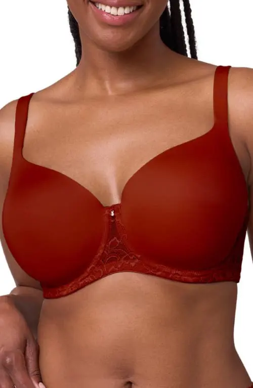MONTELLE INTIMATES Pure Plus Underwire T-shirt Bra - Chili