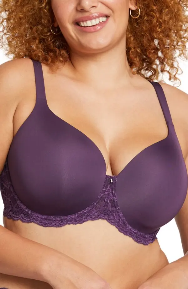 MONTELLE INTIMATES Pure Plus Underwire T-shirt Bra - Pinot