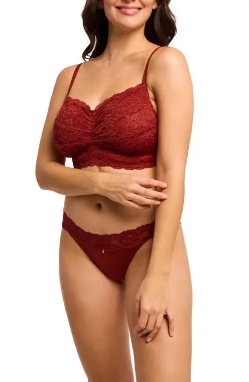 MONTELLE INTIMATES Lace Bralette - Chili