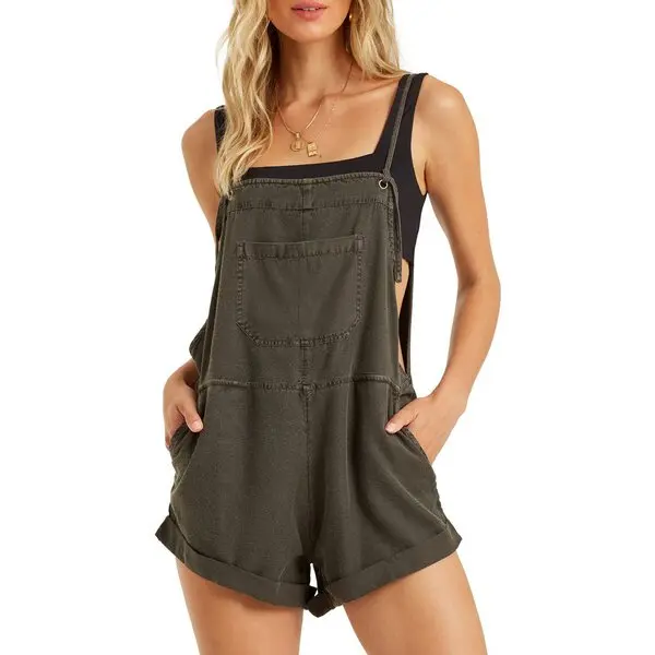 BILLABONG Wild Pursuit Short Overalls - Off Blackdnu