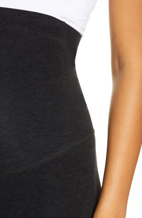 Beyond Yoga Empire Waist Maternity Leggings - Darkest Night