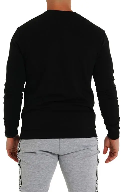 MACEOO Long Sleeve Tee With Embroidered Lion Cub Graphic