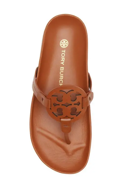 Tory Burch Miller Cloud Thong Sandal - Bourbon Miele
