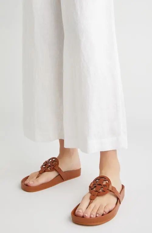 Tory Burch Miller Cloud Thong Sandal - Bourbon Miele