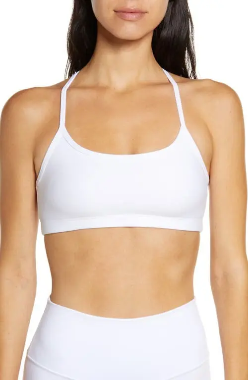 Beyond Yoga Space Dye Slim Racerback Sports Bra - Cloud White