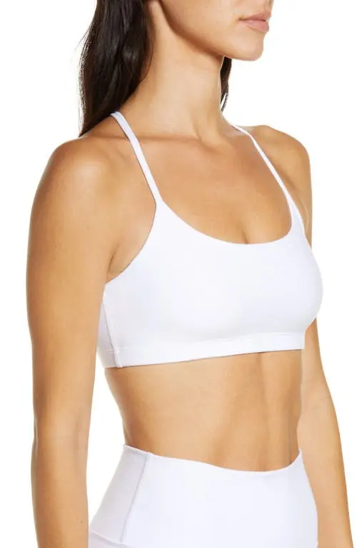 Beyond Yoga Space Dye Slim Racerback Sports Bra - Cloud White