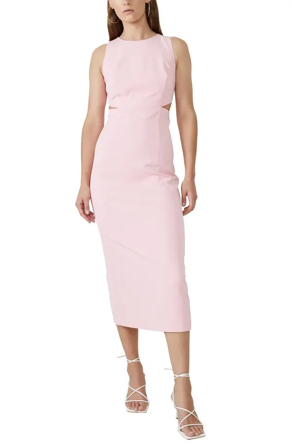bardot cut out slit midi dress Bardot Cutout Midi Dress in Black at Nordstrom, Size 12