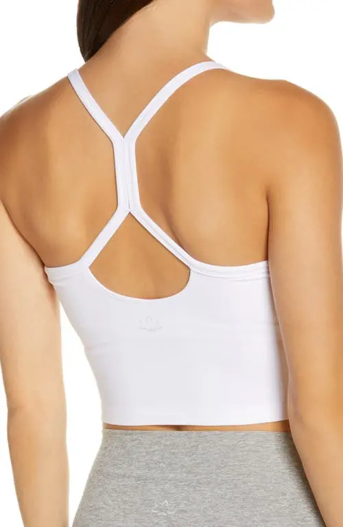 Beyond Yoga Space Dye Slim Racerback Crop Tank - Cloud White