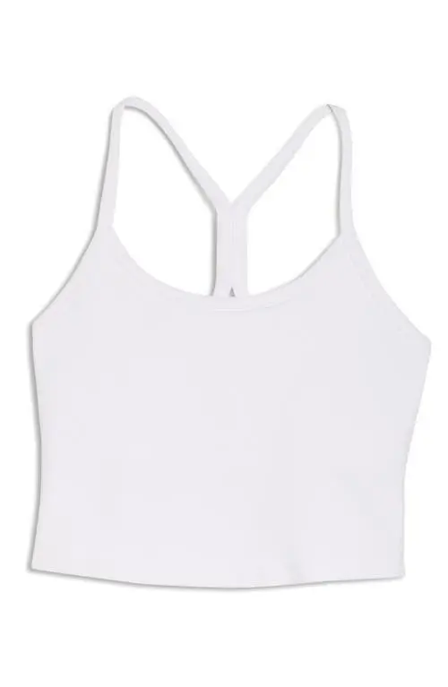 Beyond Yoga Space Dye Slim Racerback Crop Tank - Cloud White