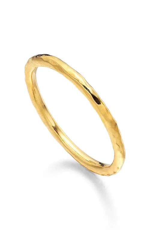 Monica Vinader Siren Hammered Ring - Gold