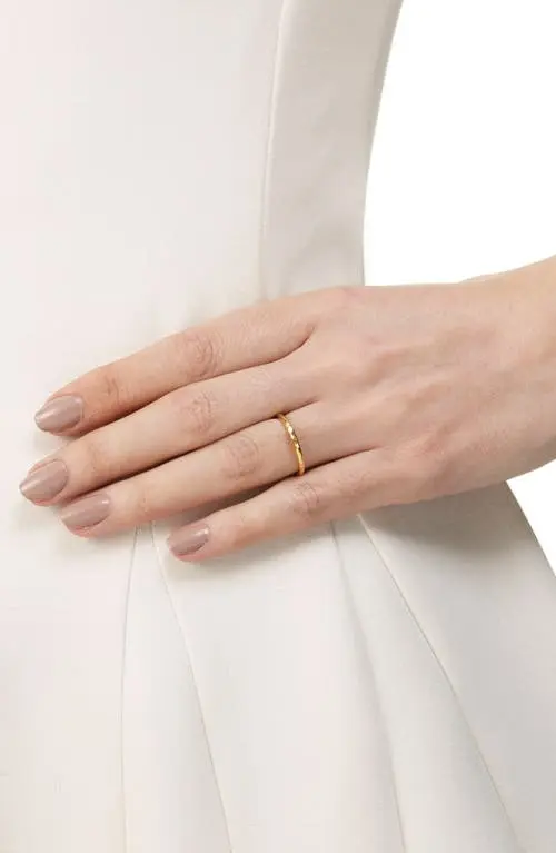 Monica Vinader Mv Siren™ Hammered Ring - Gold