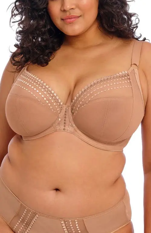 Elomi Matilda Full Figure Underwire Plunge Bra - Cf Lait