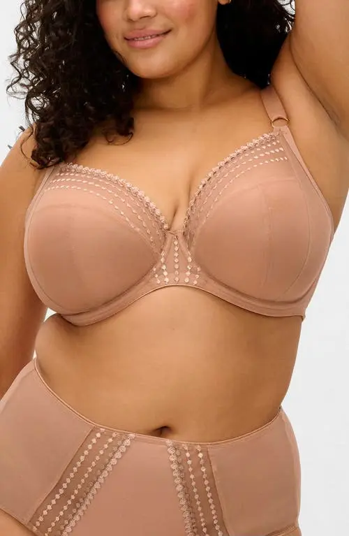 Elomi Matilda Full Figure Underwire Plunge Bra - Cf Lait
