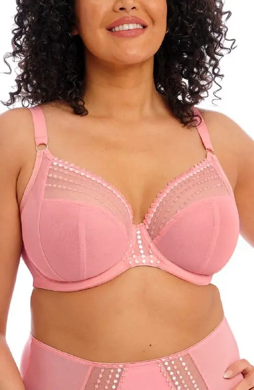Elomi Matilda Full Figure Underwire Plunge Bra - Rose