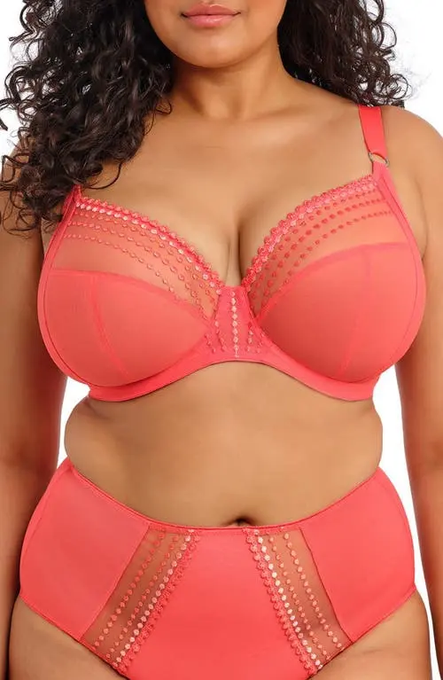 Elomi Matilda Full Figure Underwire Plunge Bra - Sunset