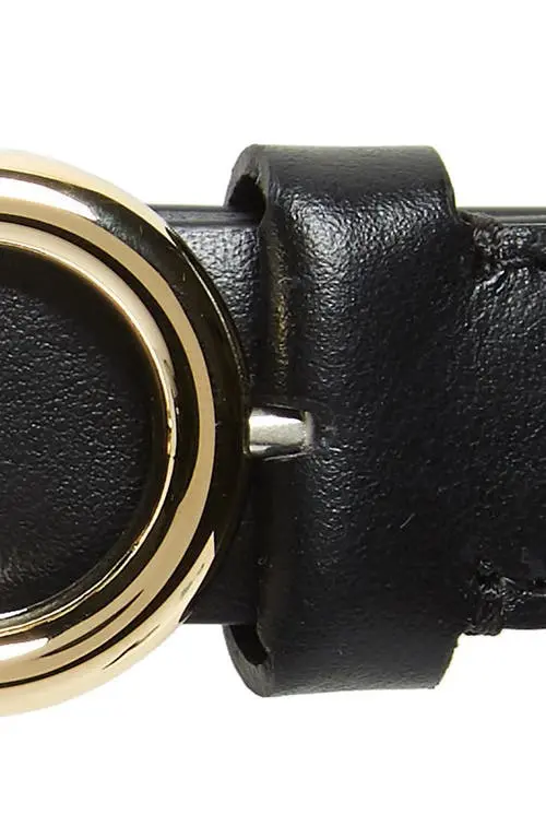 FERRAGAMO Rolo Reversible Double Gancio Leather Belt - Nero