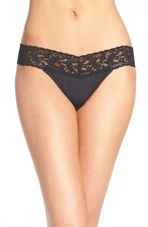 Hanky Panky Original Rise Thong - Black