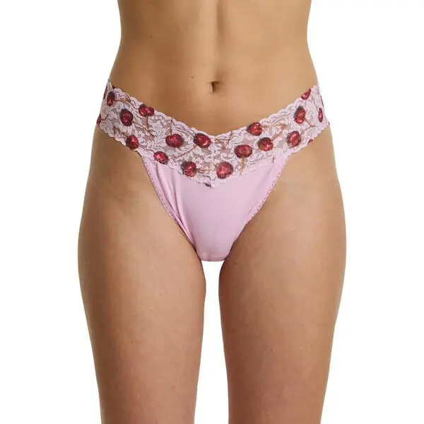 Hanky Panky Original Rise Thong - Cherry Delight Pink